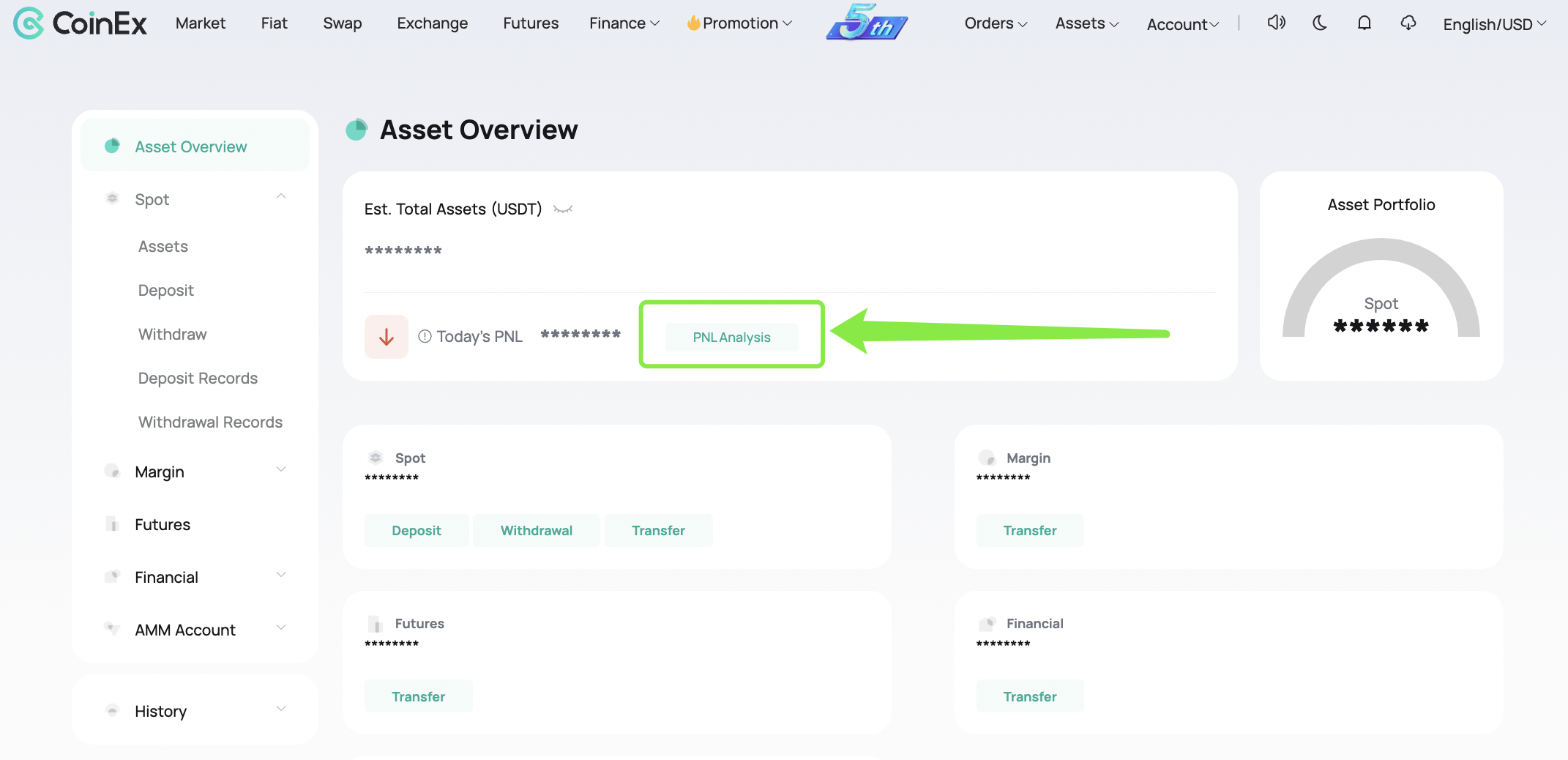 How to Activate Spot PNL Analysis – CoinEx Help Center