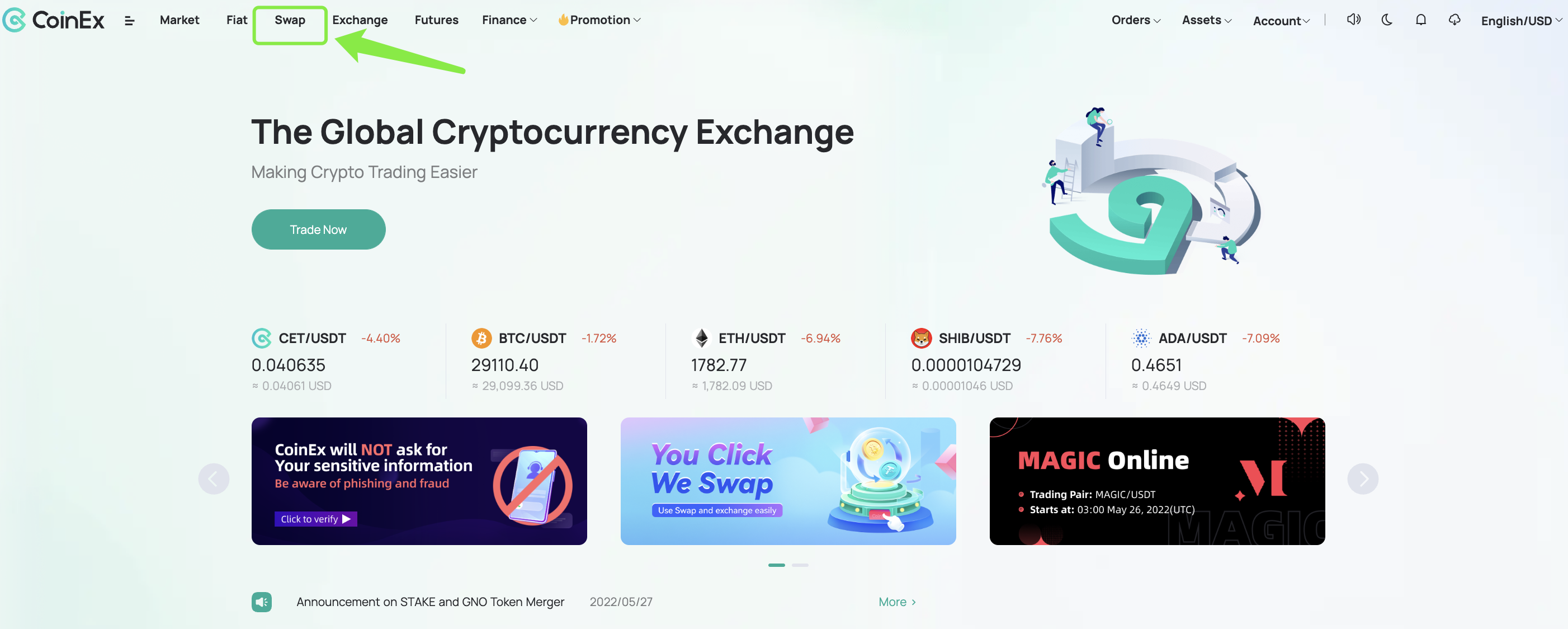 CoinEx Swap Trading Guide – CoinEx Help Center