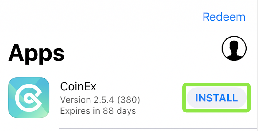 CoinEx App Download Guide——iOS – CoinEx Help Center