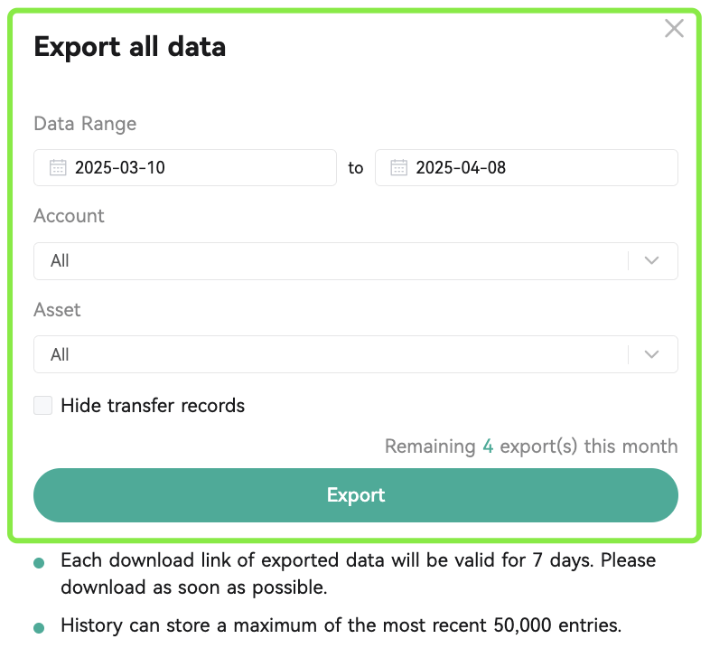 How to Export Tax Data – CoinEx Help Center