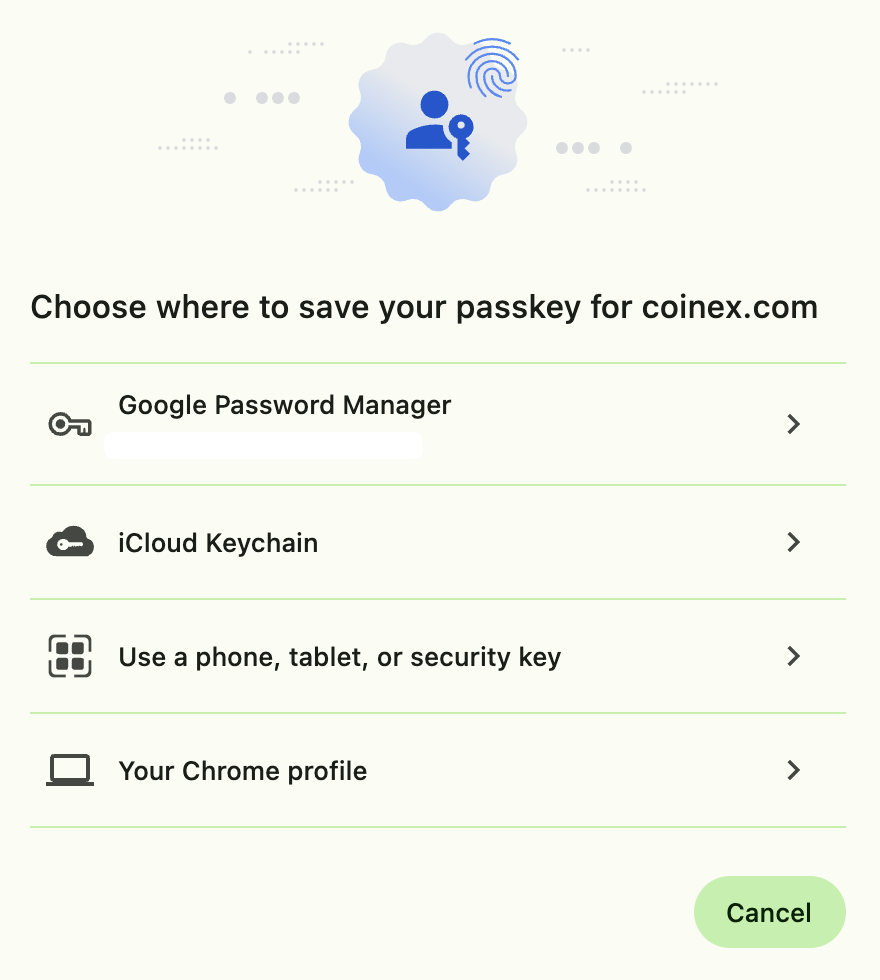 How to Set up Passkey – CoinEx Help Center