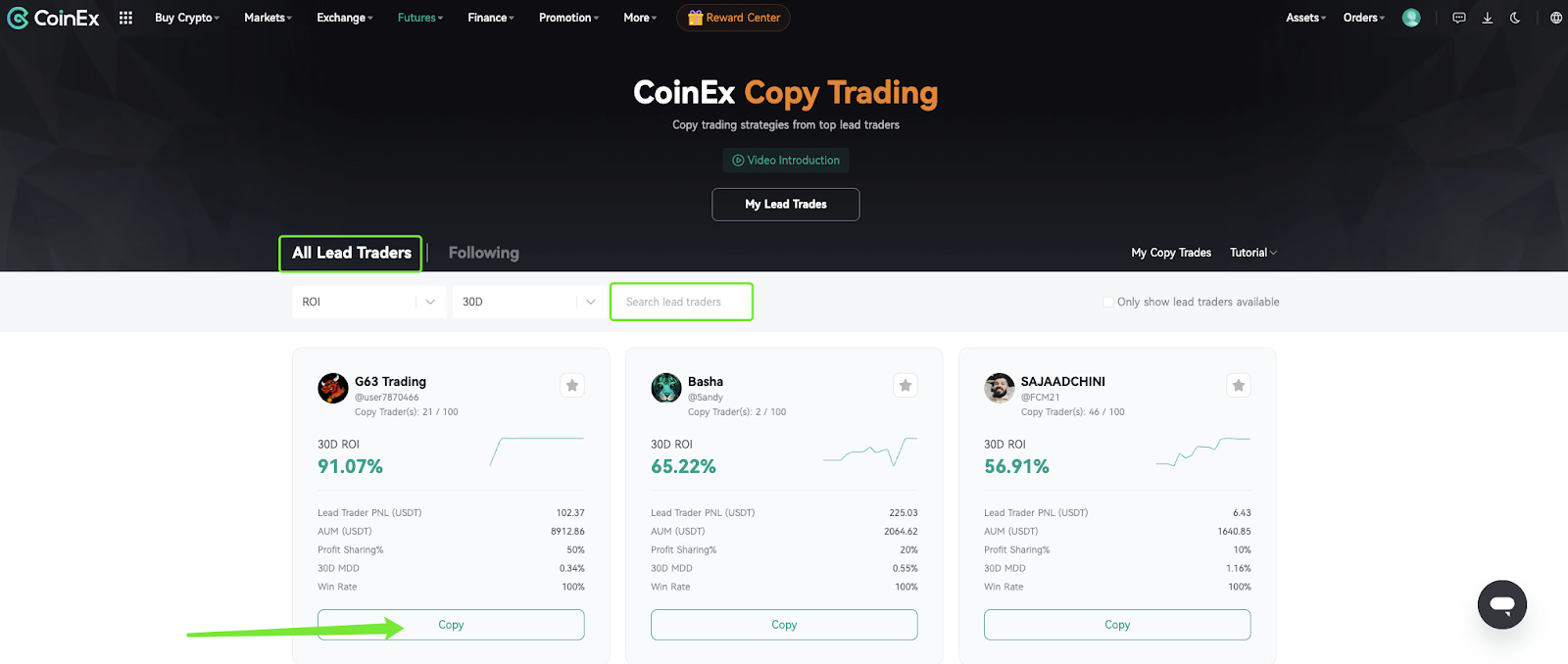 How to Copy Trades (Web) – CoinEx Help Center