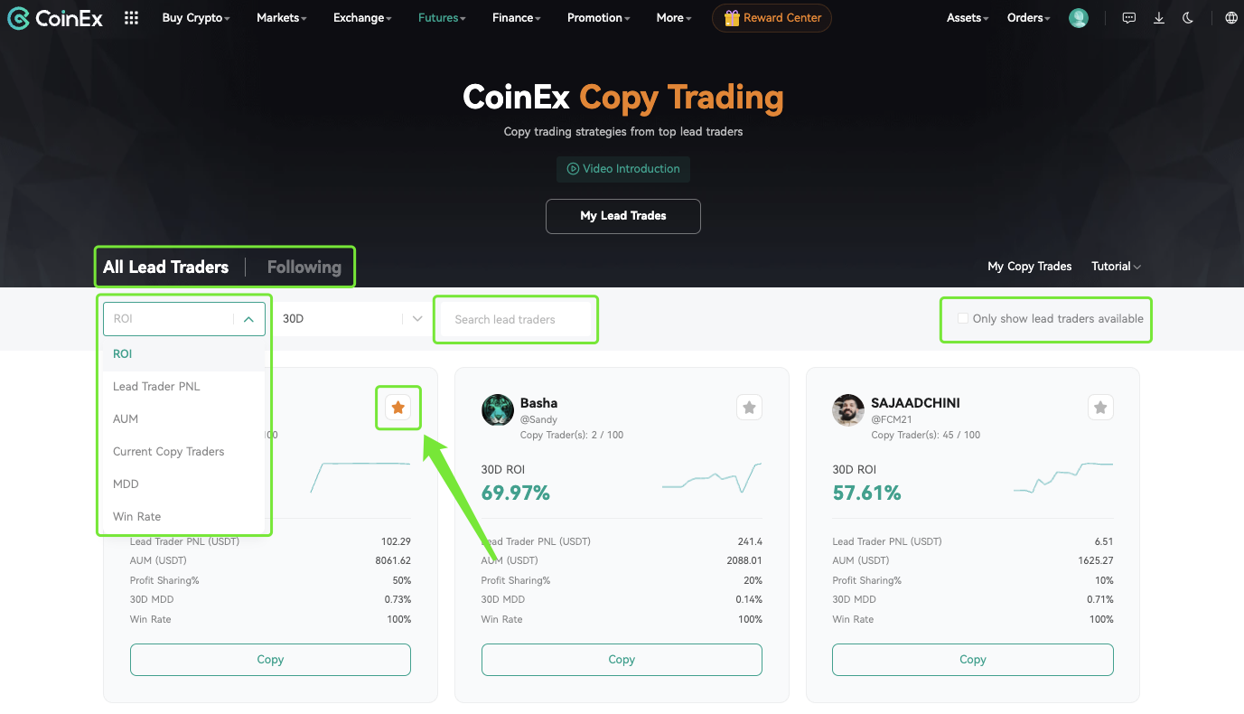 How to Copy Trades (Web) – CoinEx Help Center