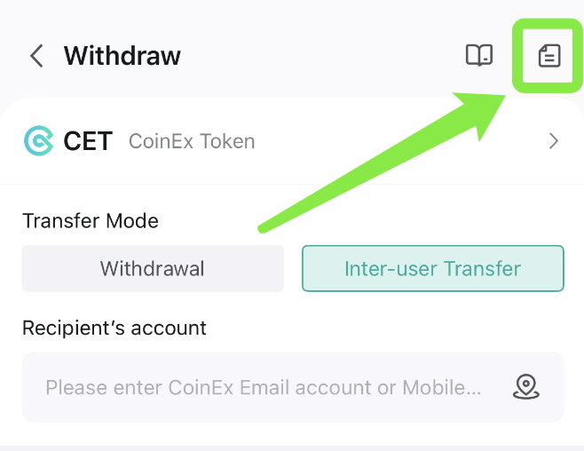 CoinEx Withdrawal Tutorial (App) – CoinEx Help Center