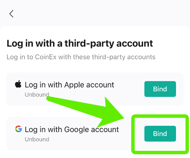 How to Bind / Unbind Google Account (App) – CoinEx Help Center
